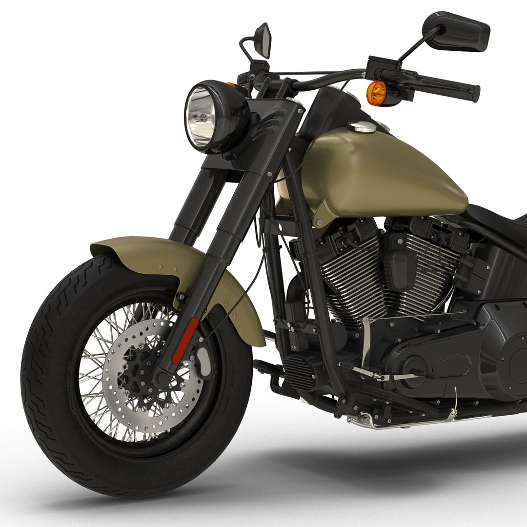 generic motorcycle rigged 3d model