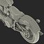Generic Motorcycle Rigged 3d Model