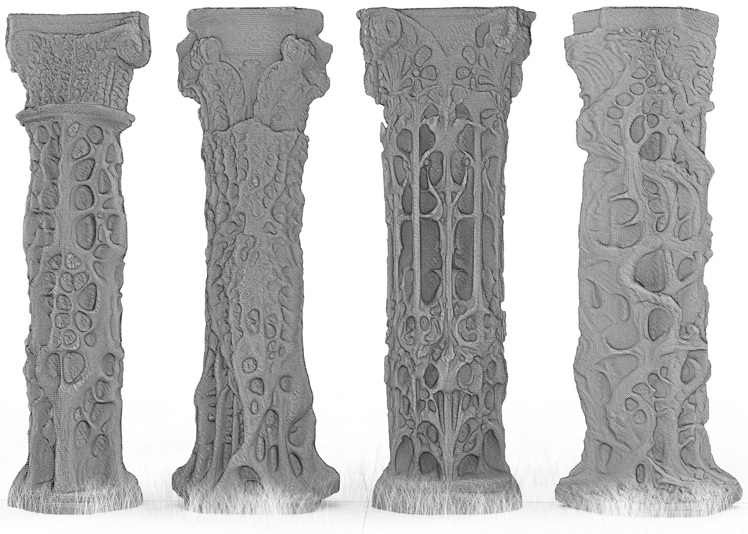 Classical Pillar Pack 3D Model - TurboSquid 2184314