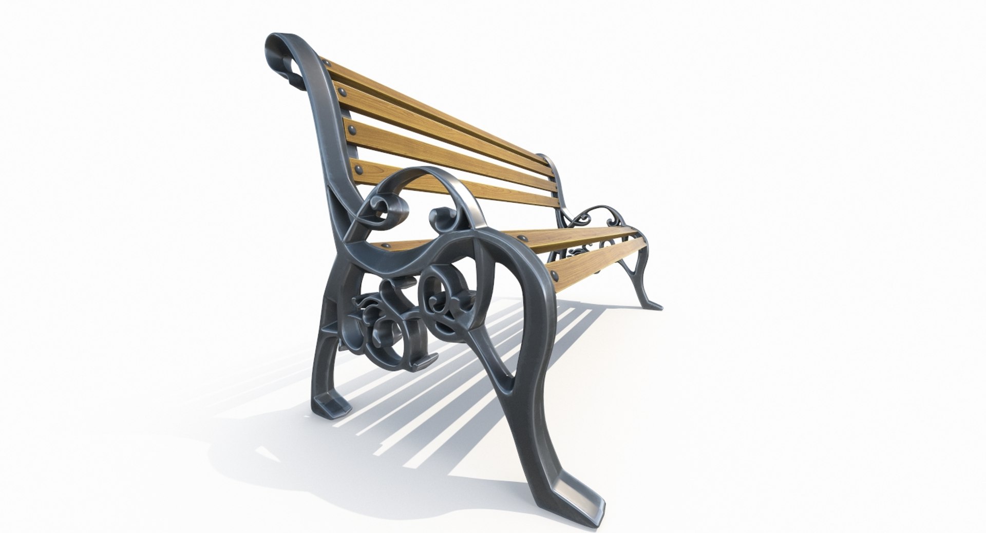 3D classic bench - TurboSquid 1328600