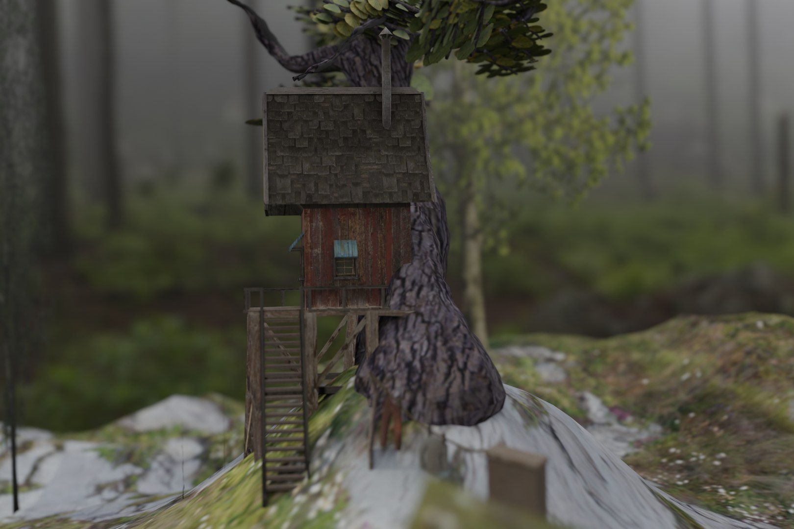Fantasy Hut In The Woods 3D Model - TurboSquid 2027632