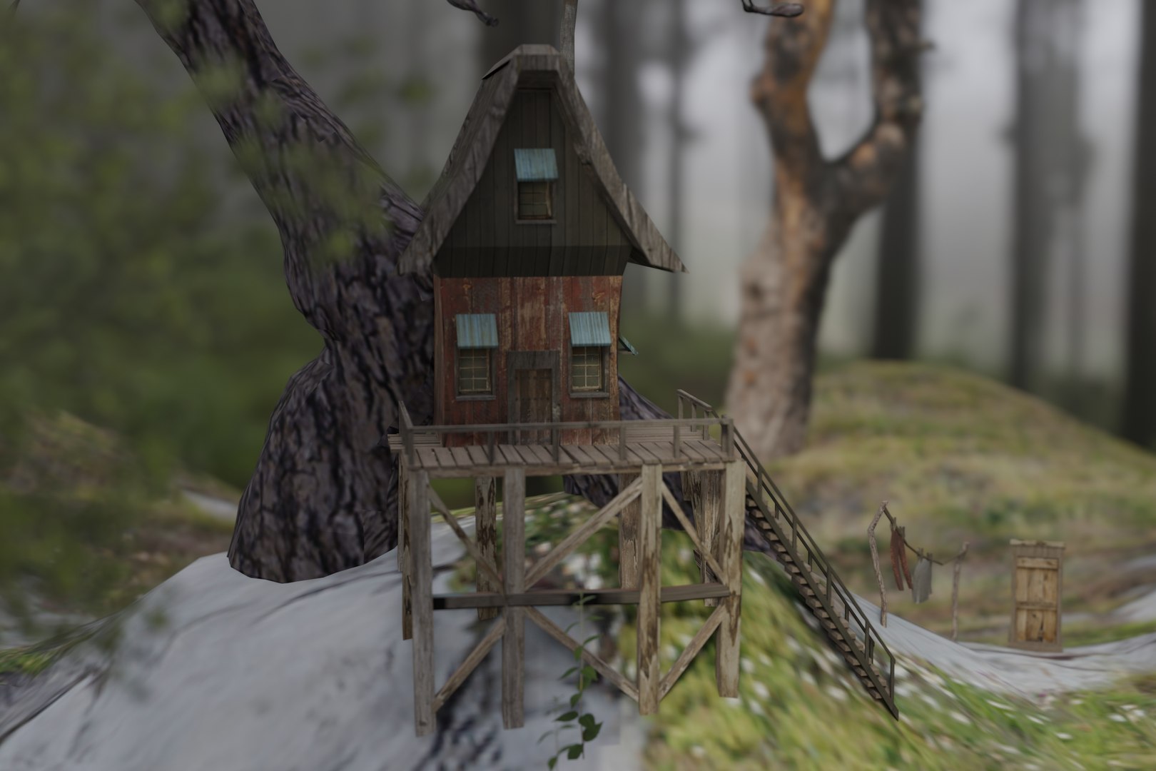 Fantasy Hut In The Woods 3D Model - TurboSquid 2027632