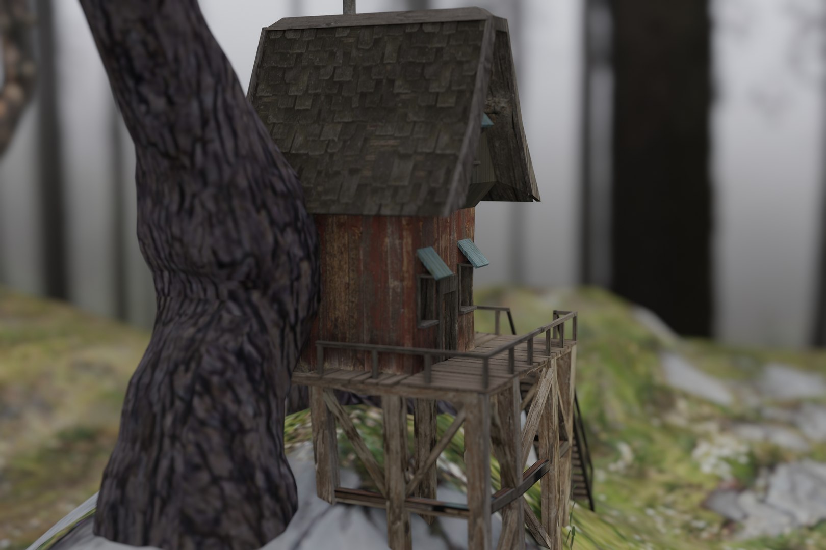 Fantasy Hut In The Woods 3D Model - TurboSquid 2027632