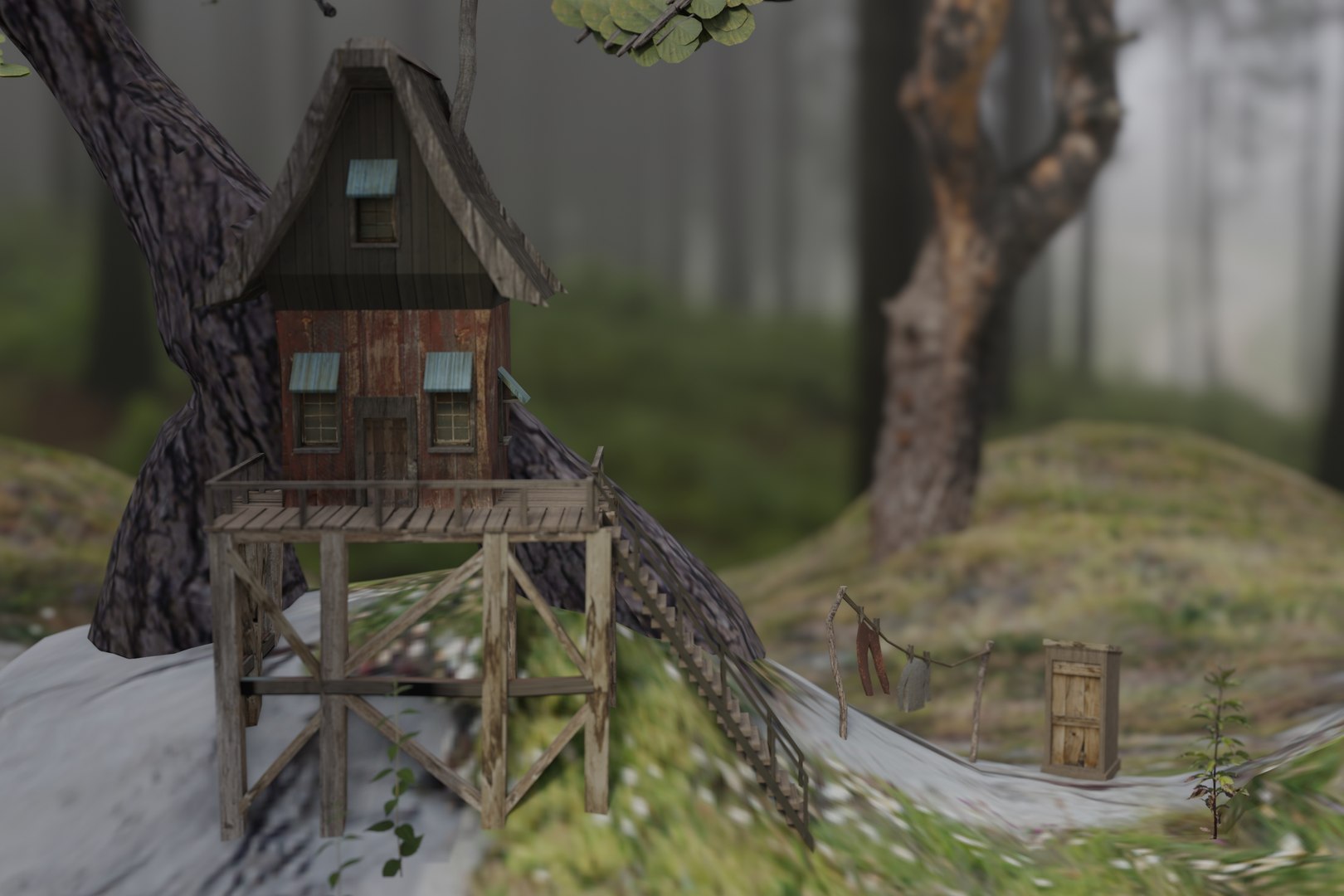 Fantasy Hut In The Woods 3D Model - TurboSquid 2027632