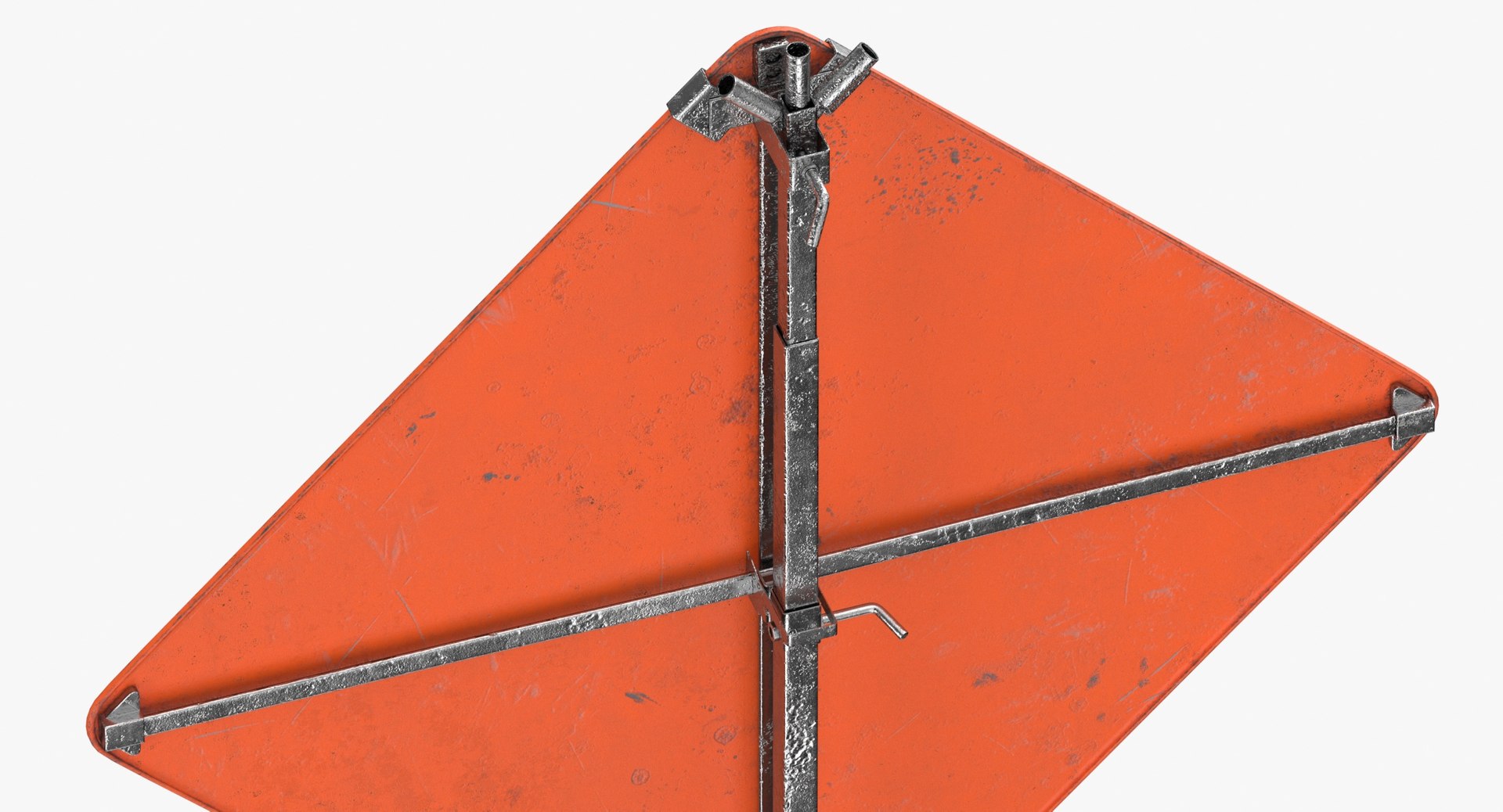 Movable Road Work Sign Prepared To Stop Clean And Dirty Model ...