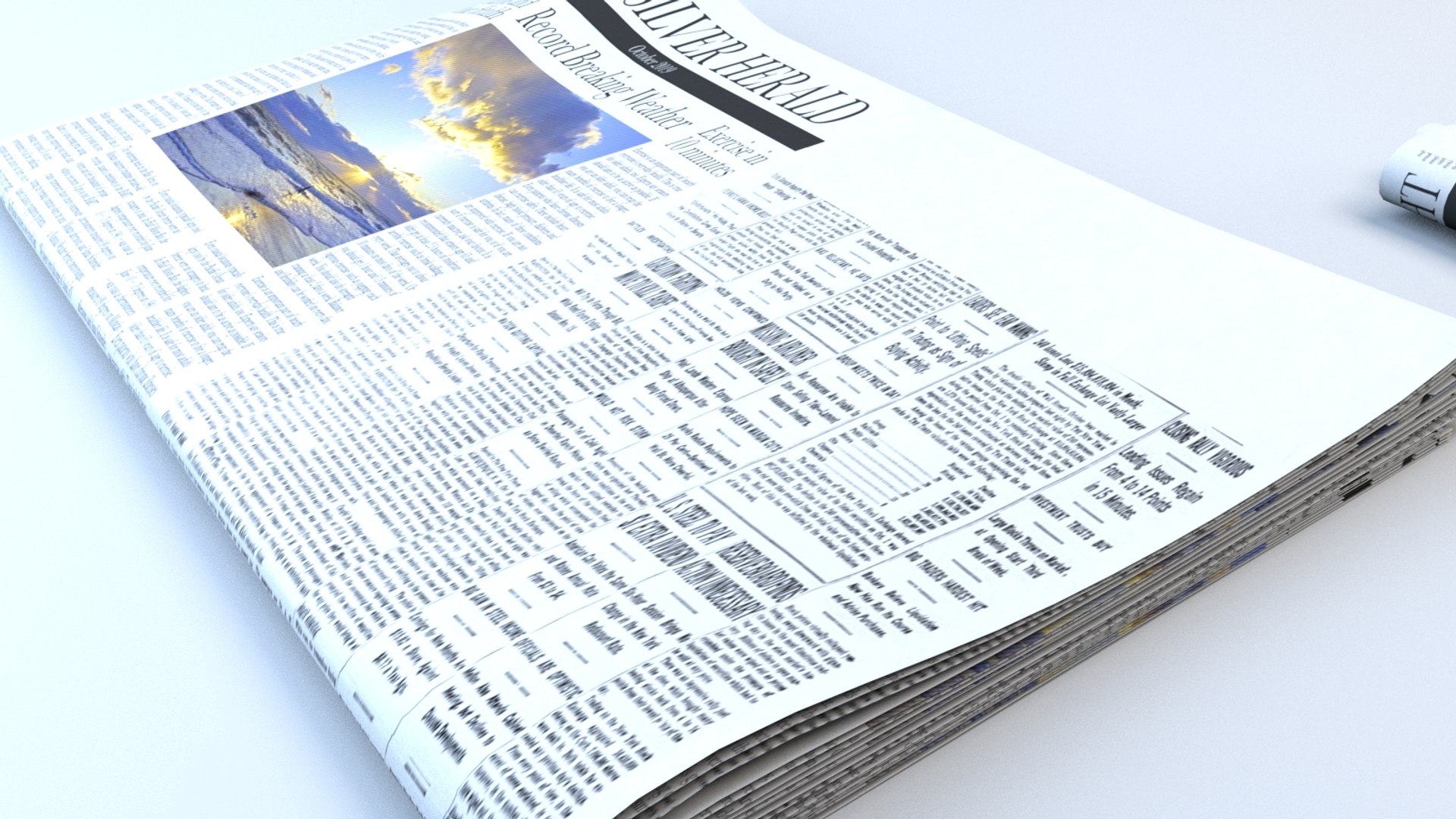 News newspaper paper 3D - TurboSquid 1581618