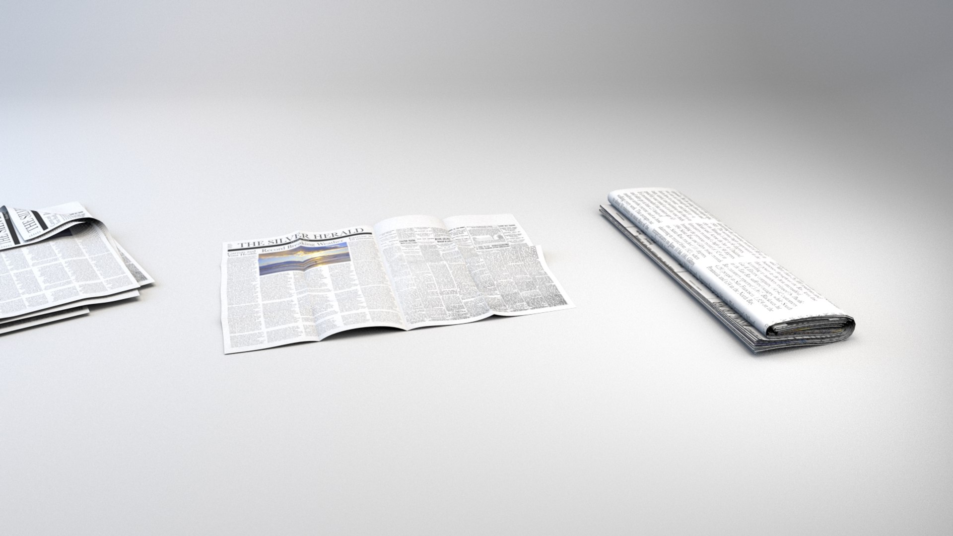 News newspaper paper 3D - TurboSquid 1581618