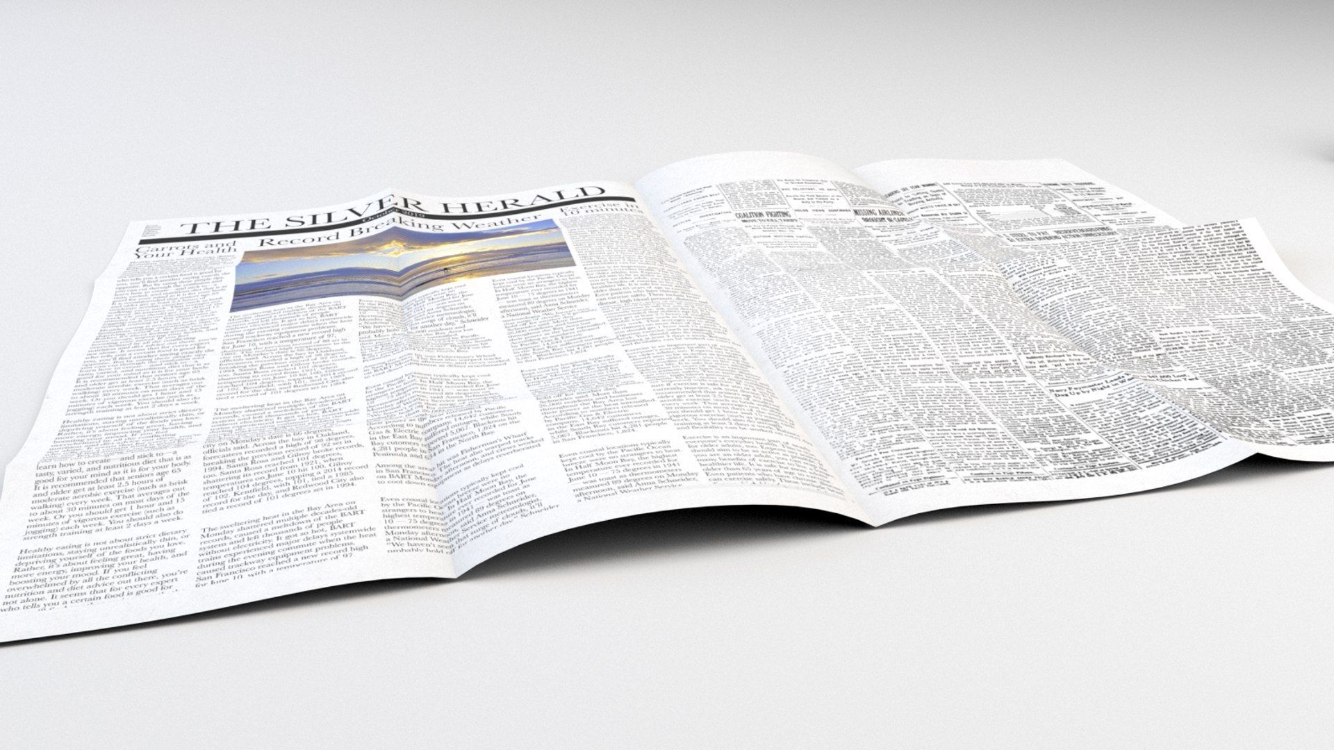 News newspaper paper 3D - TurboSquid 1581618