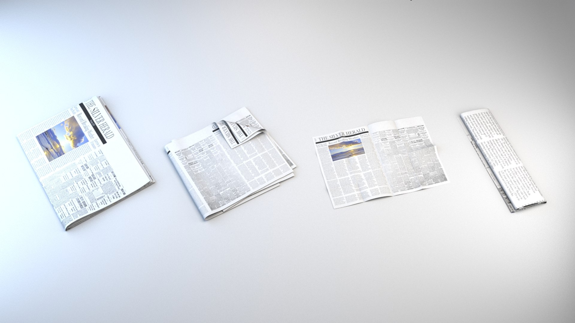 News newspaper paper 3D - TurboSquid 1581618