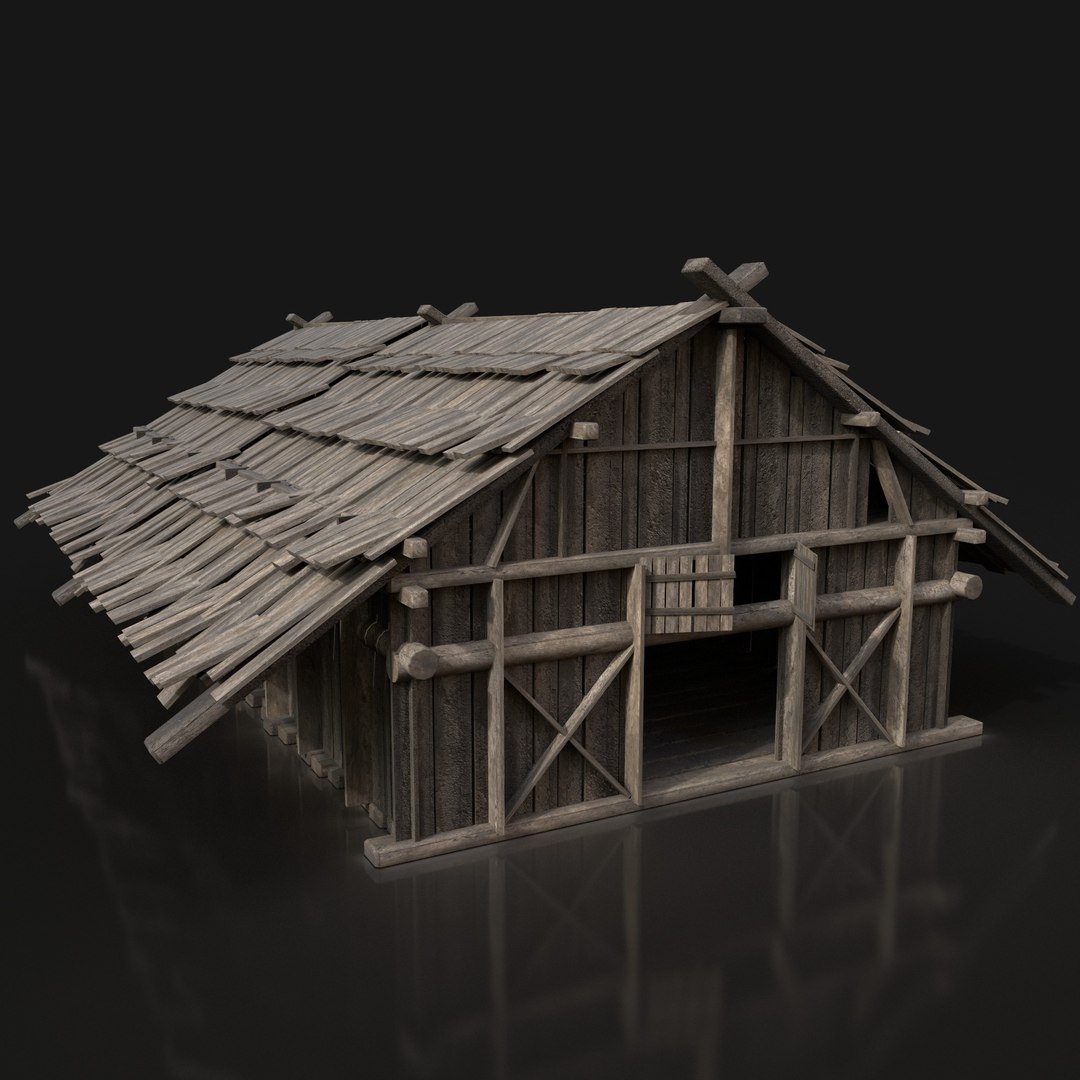 Medieval barn 3D model - TurboSquid 1465562