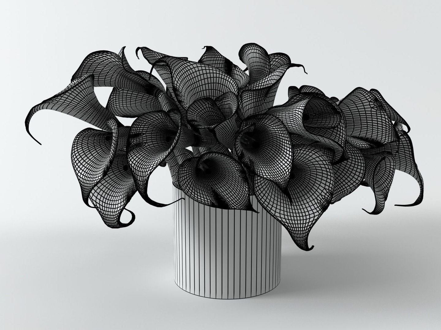 3D Luxury Calla Lily Bouquet - TurboSquid 1225634