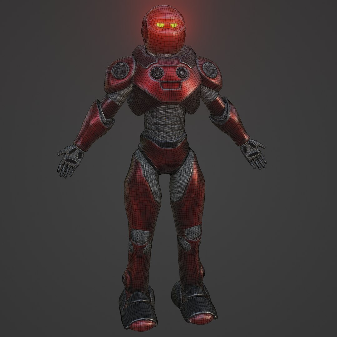 Robot Guard Sci Fi Character Futuristic Rigged Animation Game 3D Model ...