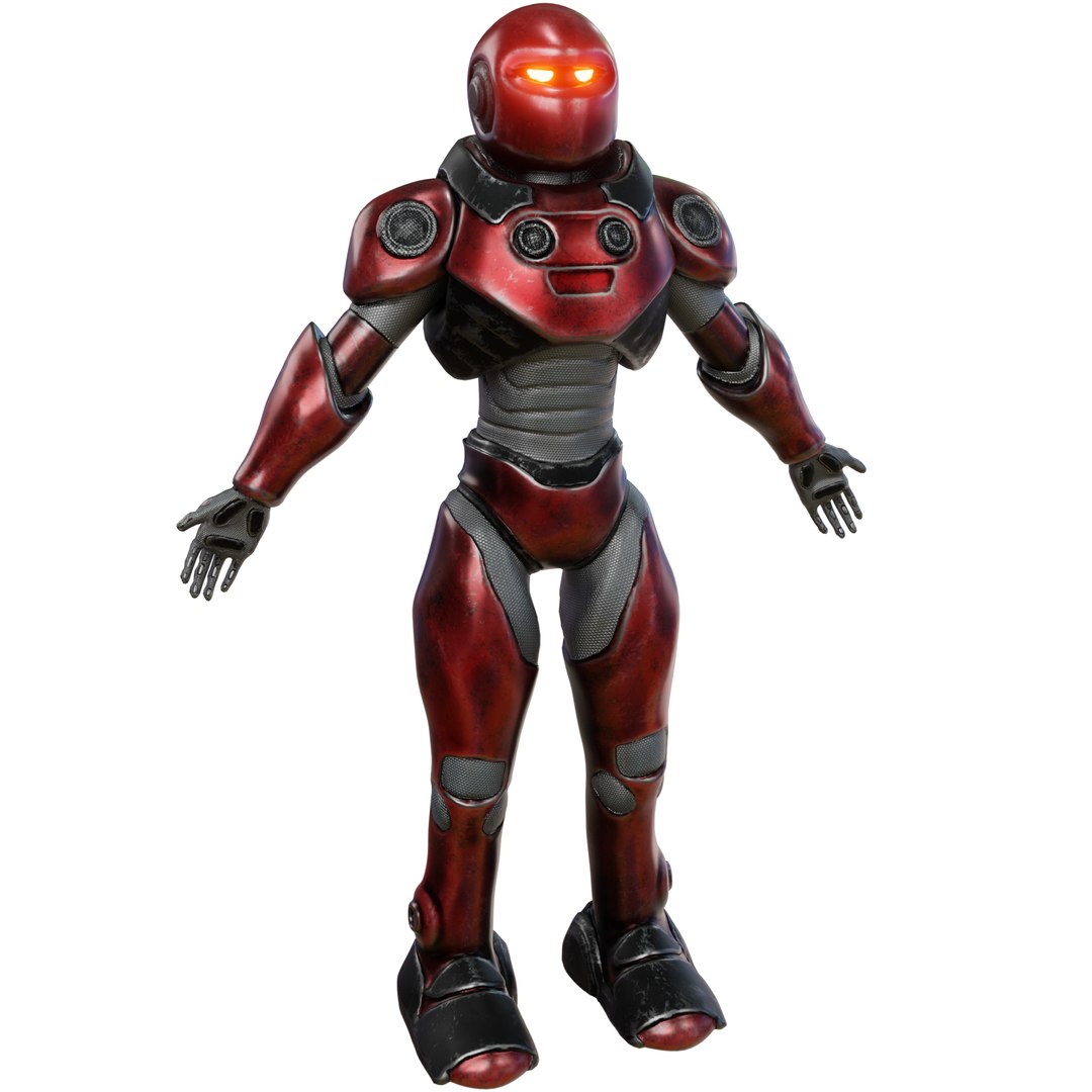 Robot Guard Sci Fi Character Futuristic Rigged Animation Game 3D Model ...