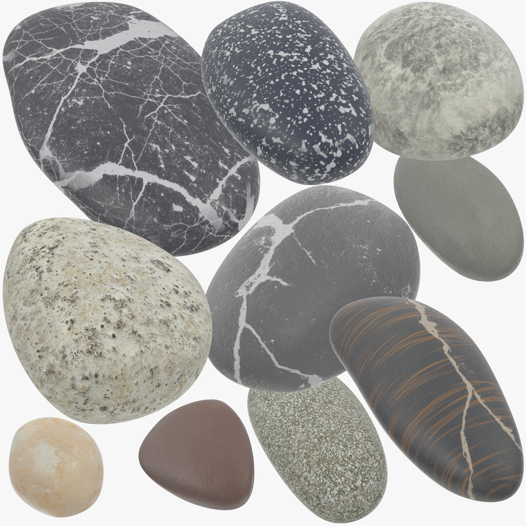 modelo 3d Colección Pebbles V1 - TurboSquid 1590953