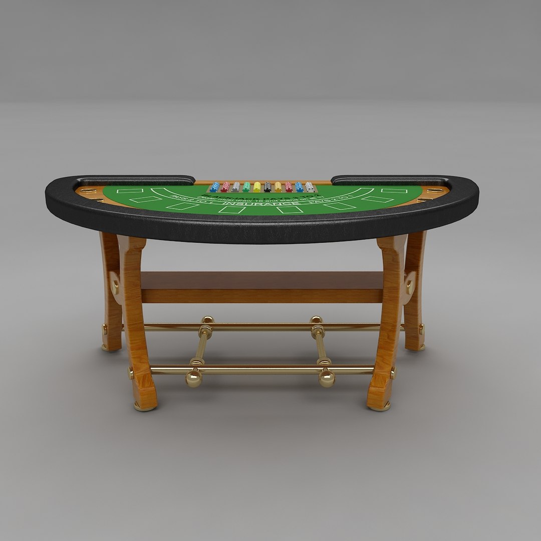 Blackjack Table 4 3d Model