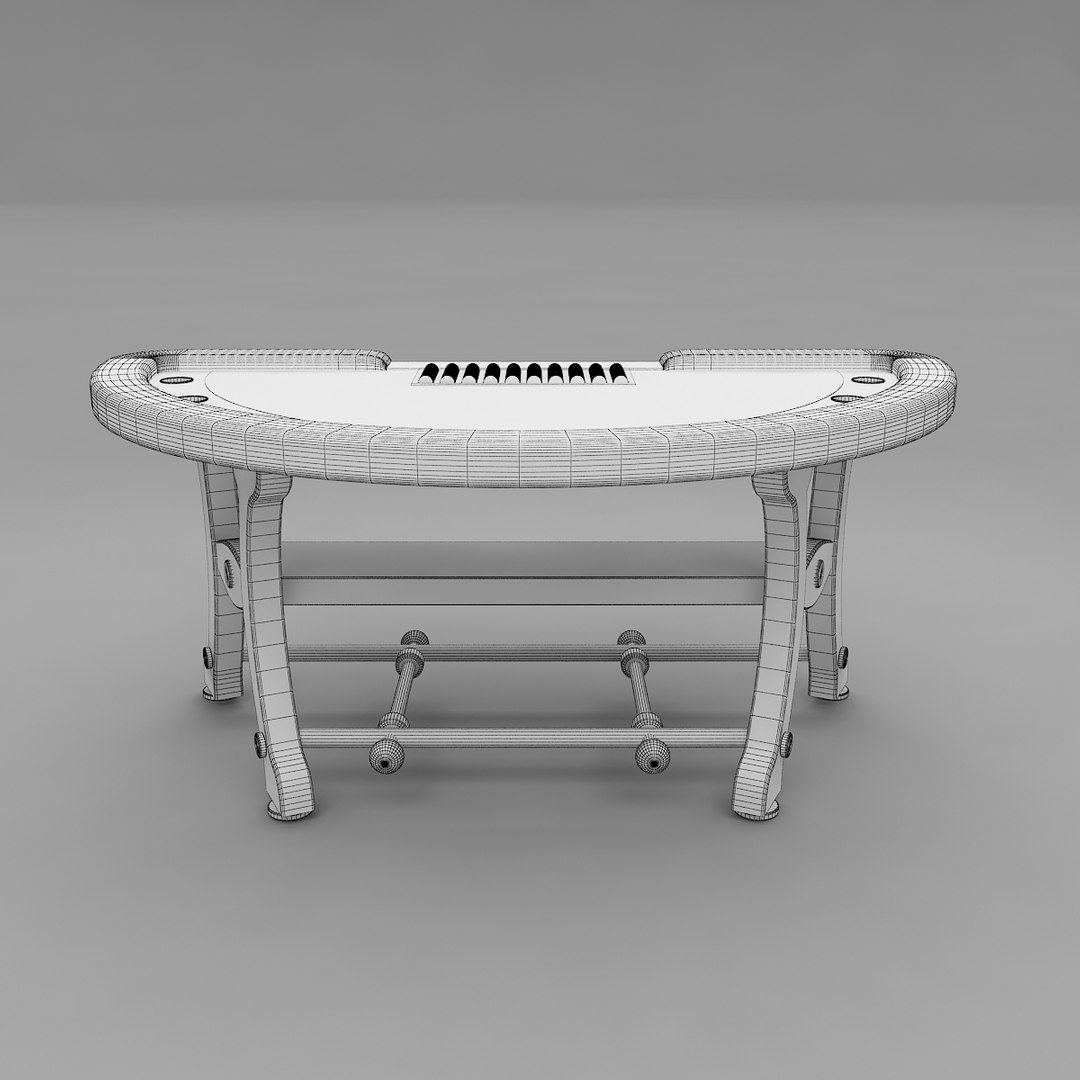 Blackjack Table 4 3d Model