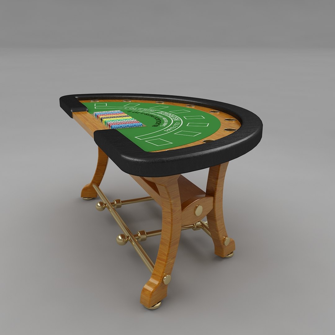 Blackjack Table 4 3d Model
