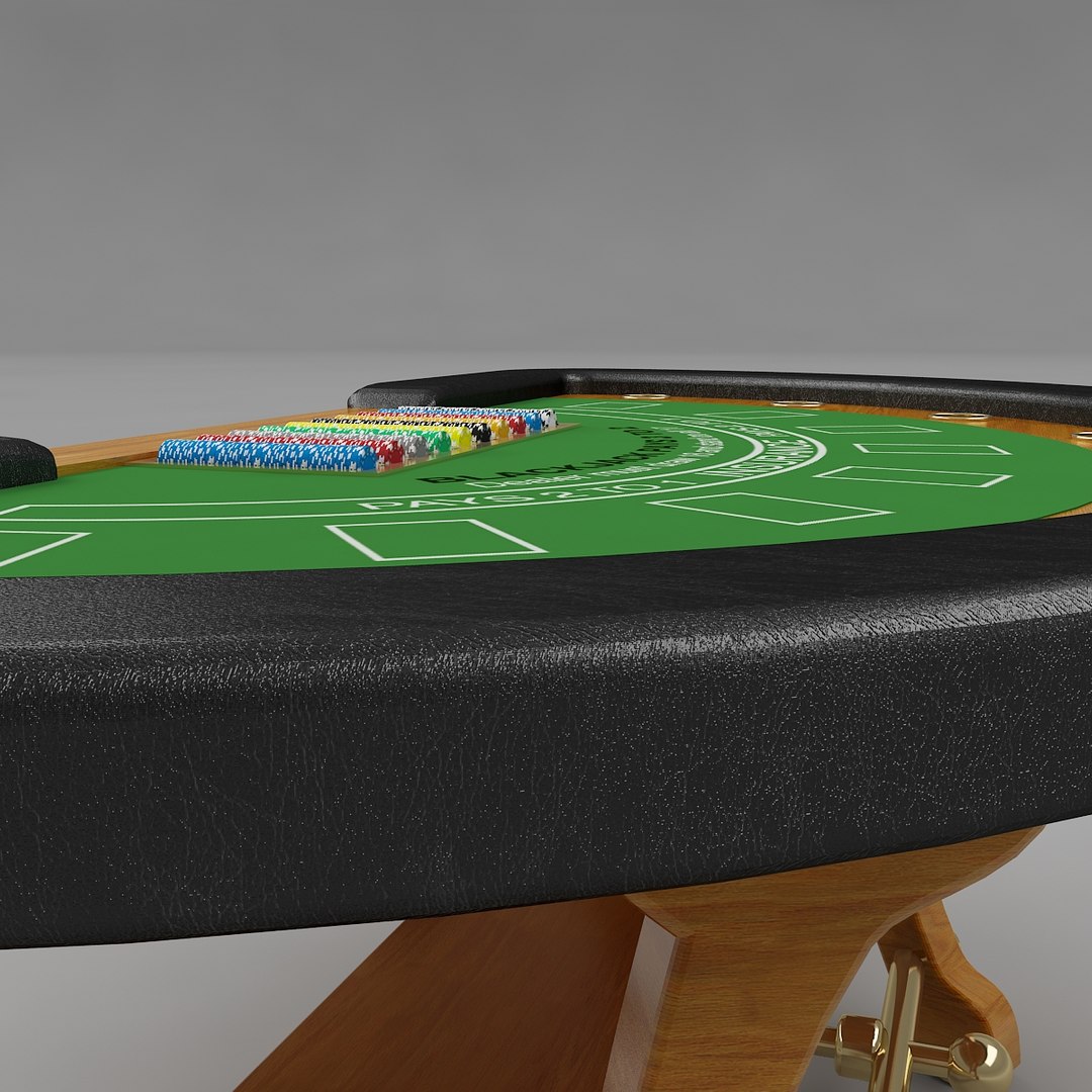Blackjack Table 4 3d Model