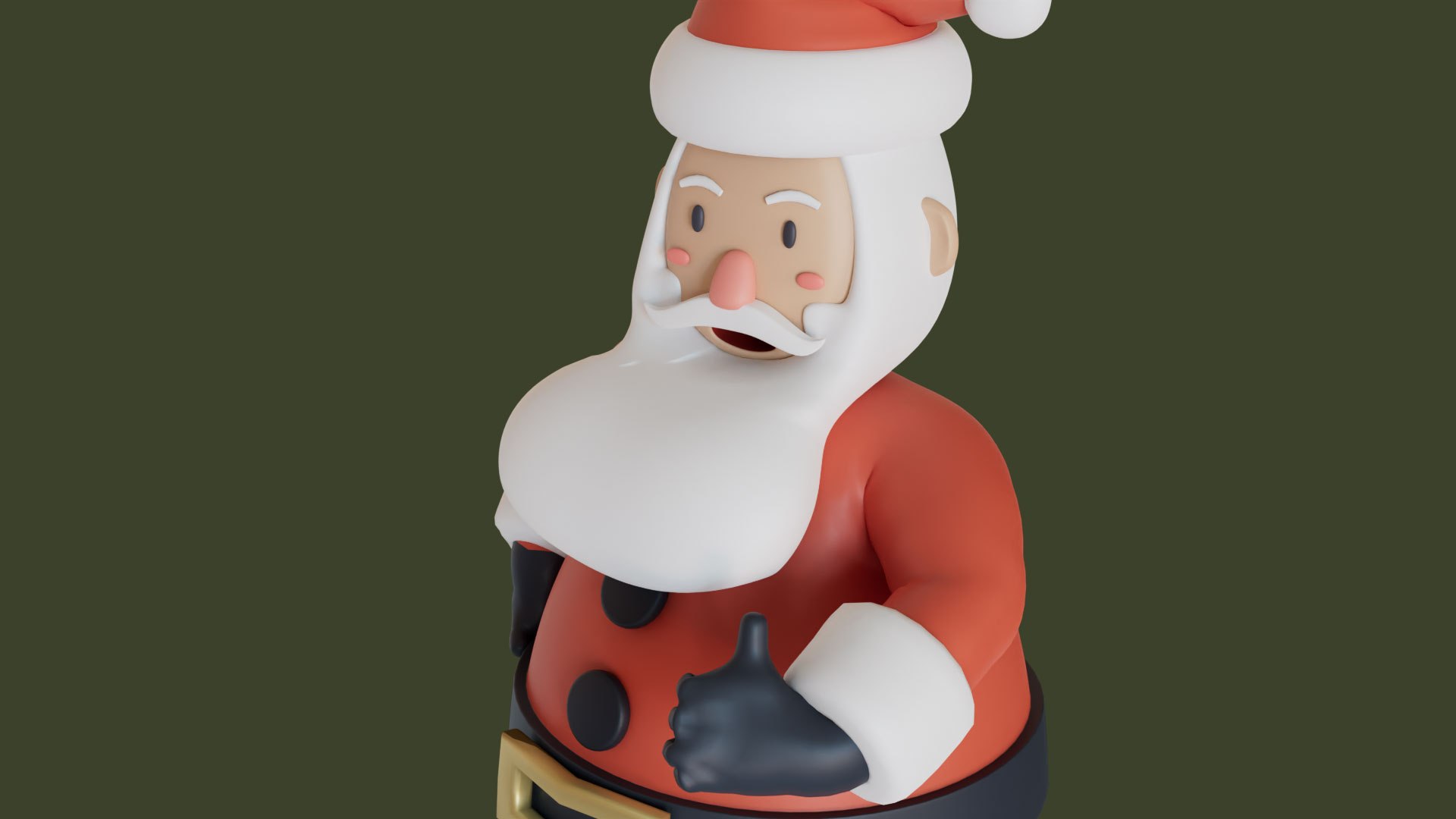3D Santa 2021- Illustration CharacterOnly 3D Model By Yoshiki 3D Model ...