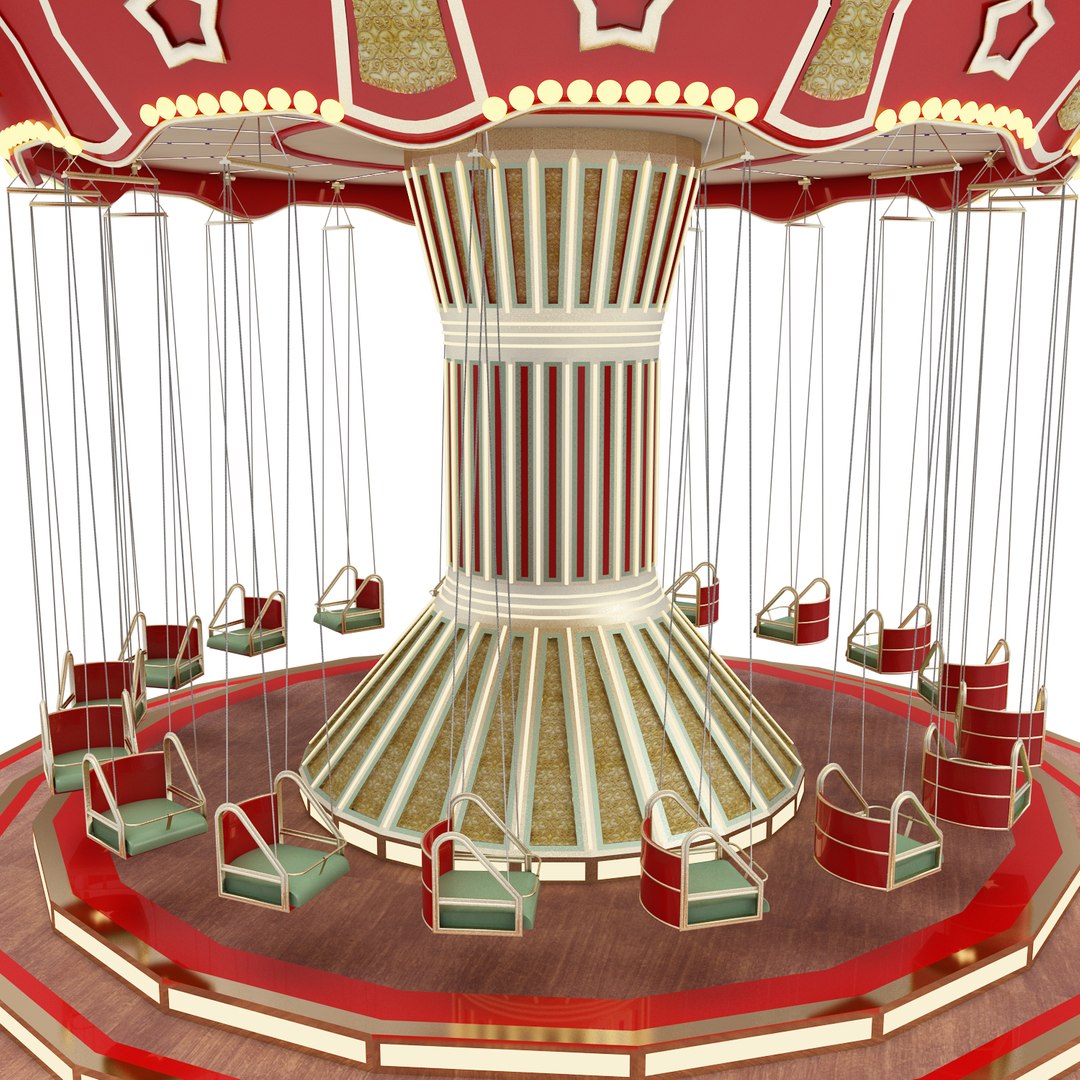 Funfair Swing 3D Model - TurboSquid 1453470