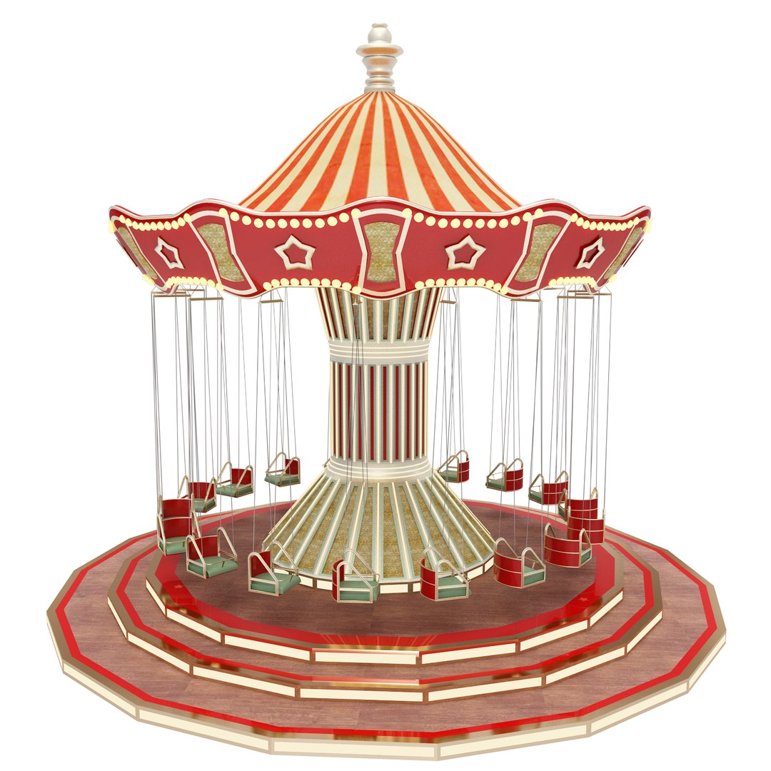 Funfair Swing 3D Model - TurboSquid 1453470