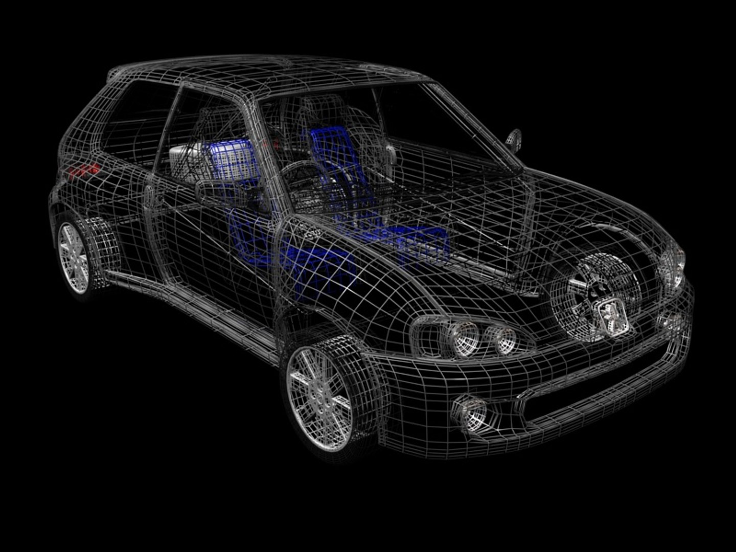 Peugeot 106 Maxi 3d Model