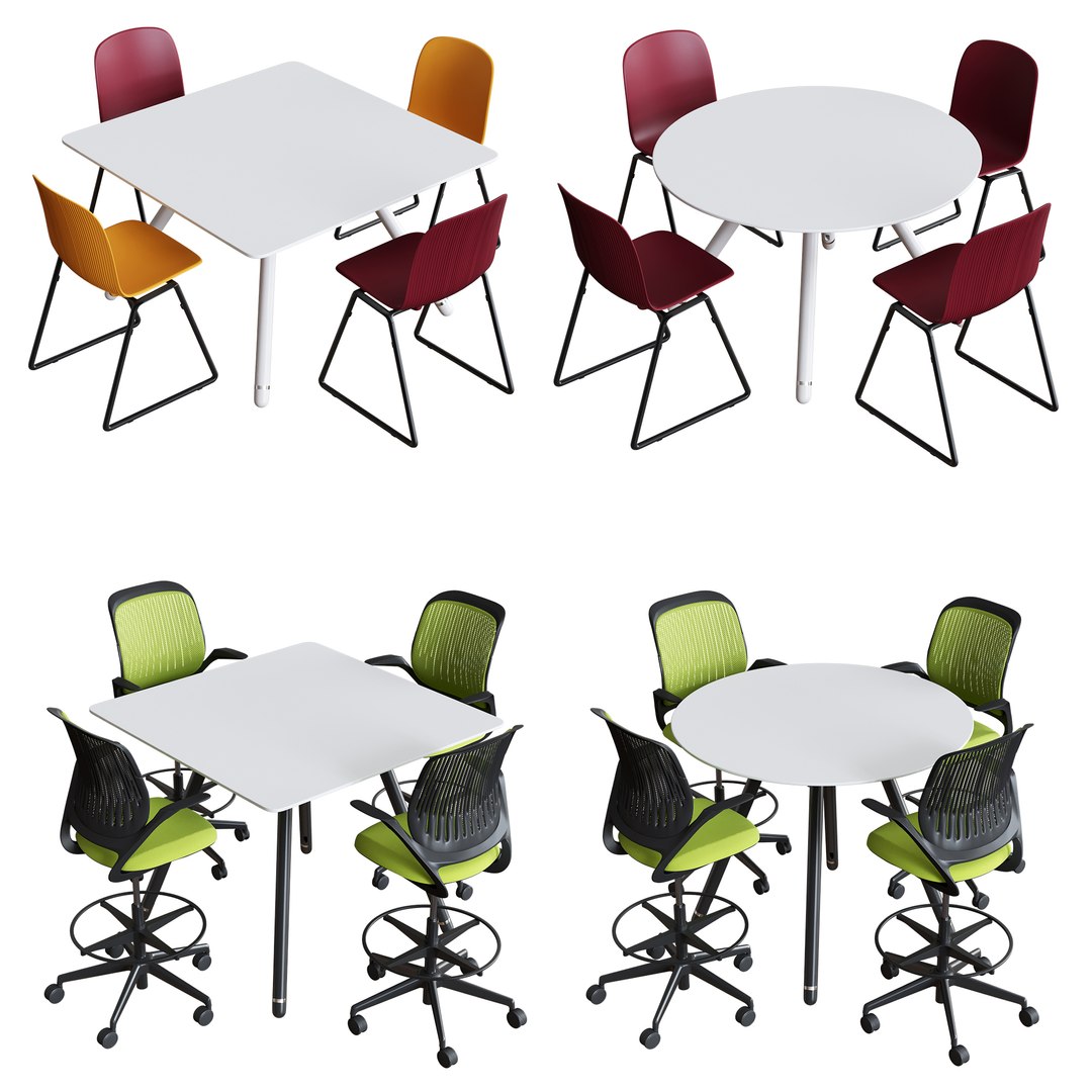 3D Steelcase Potrero415 - Conference Model - TurboSquid 1636358
