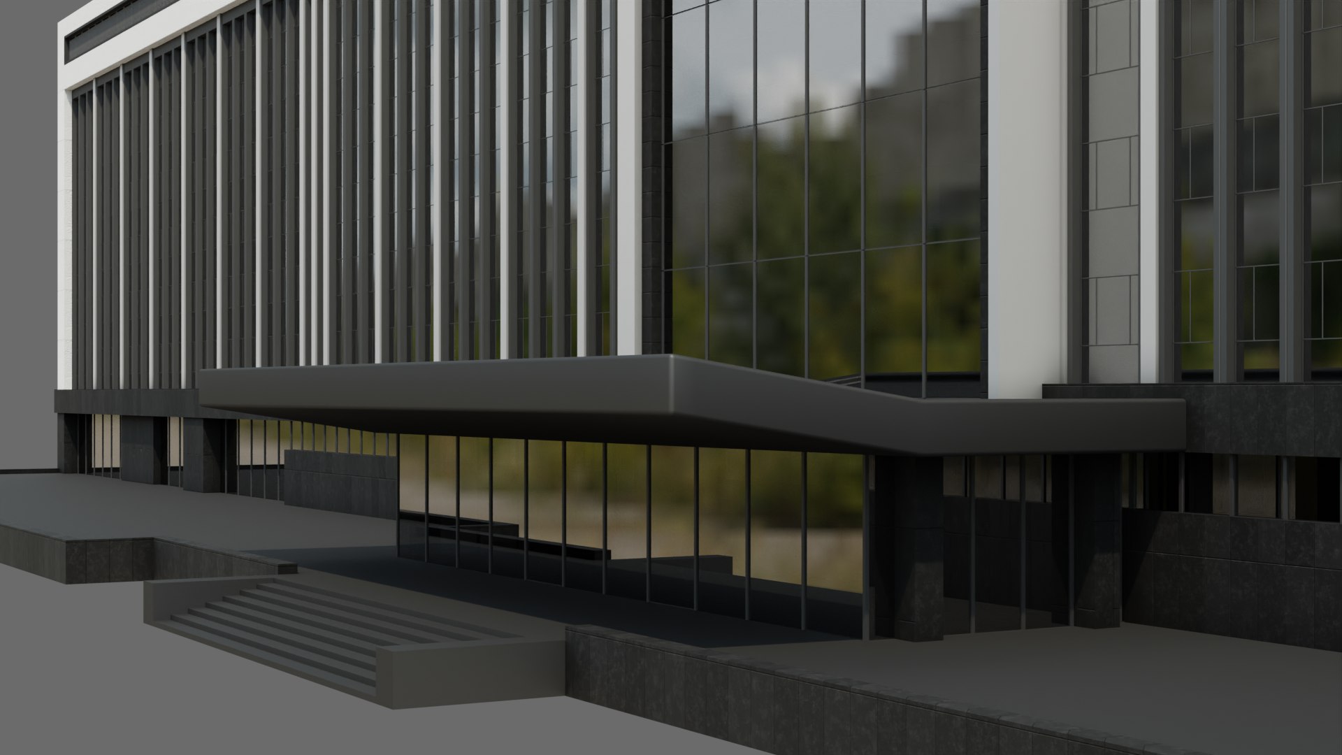 3D University Building - TurboSquid 2029087