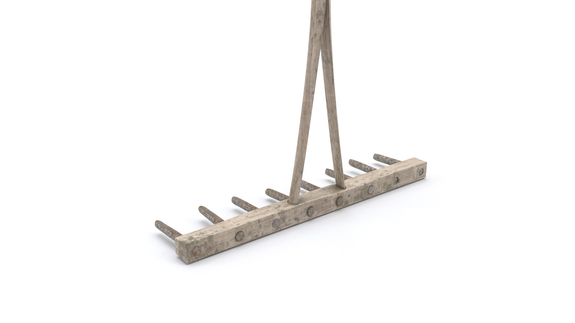 Garden Tool 7 - Rake 3D - TurboSquid 1924727