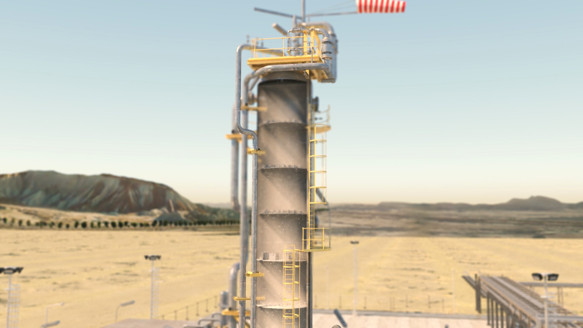 3D Gas Sweetening Plant - TurboSquid 1864547