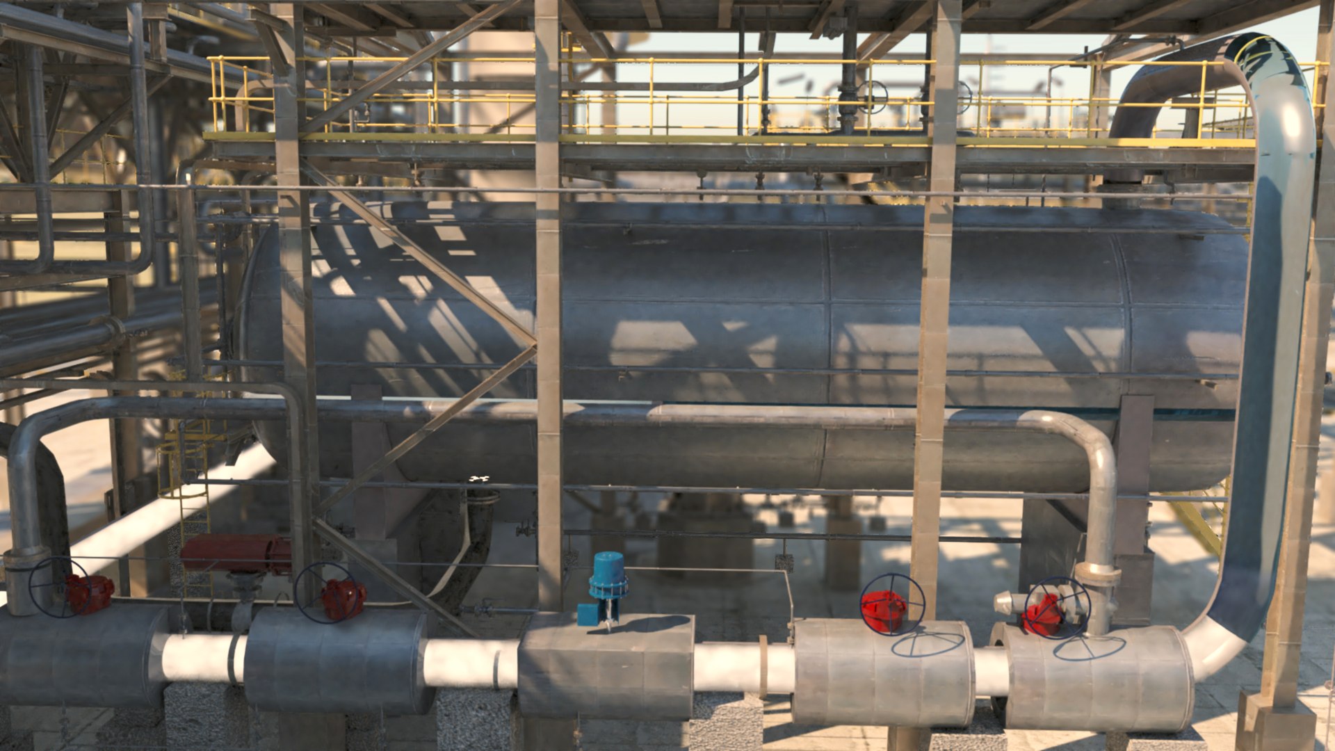 3D Gas Sweetening Plant - TurboSquid 1864547