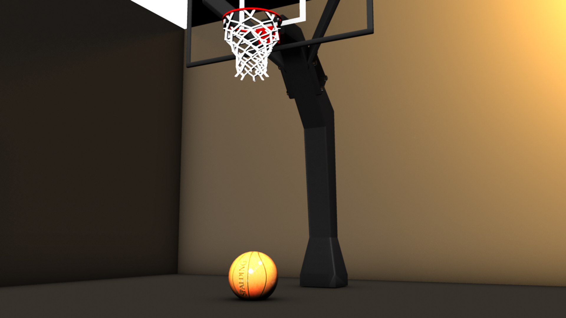 maya basketball stand ball