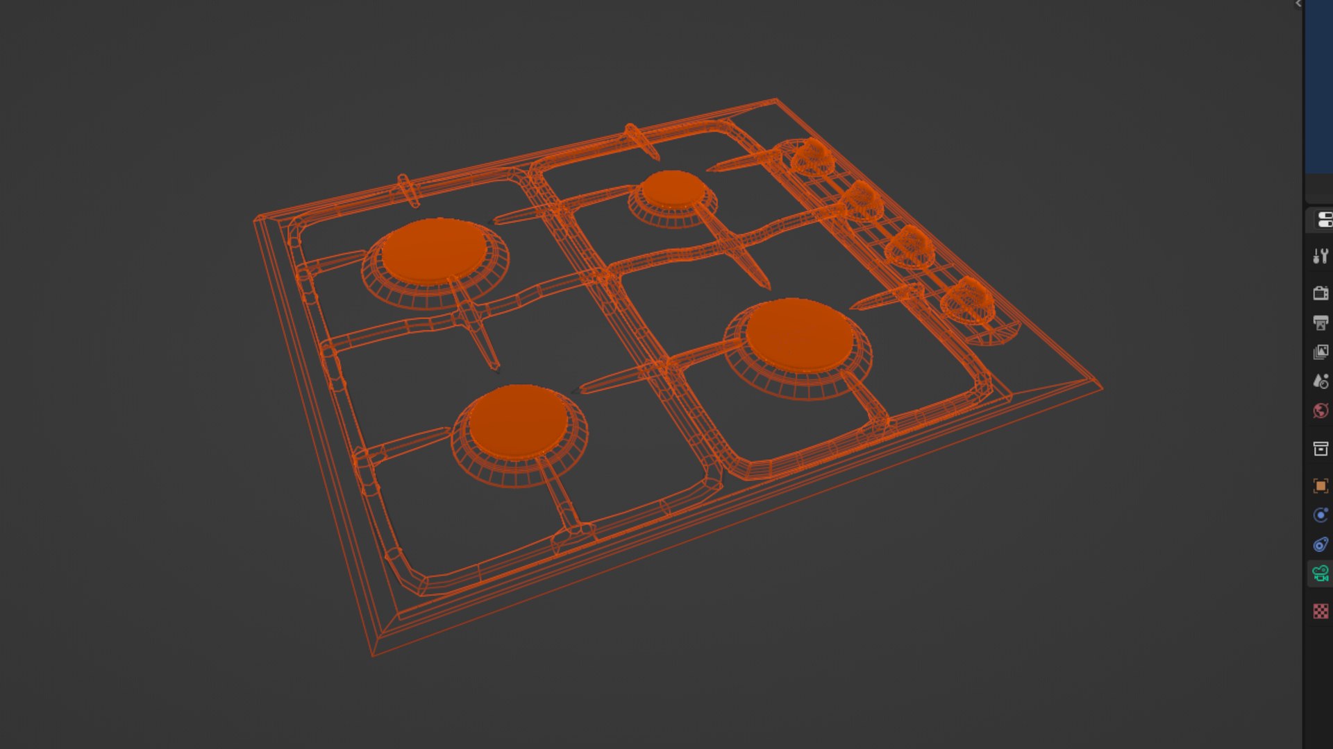 3D Model Gas Hob - TurboSquid 1832070