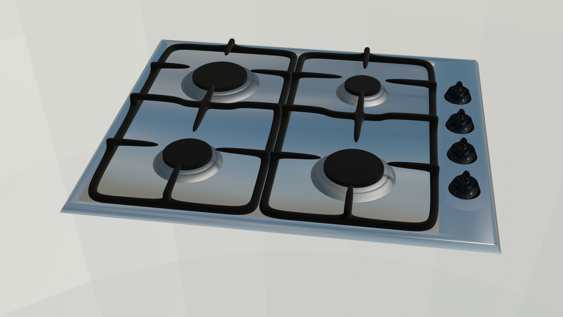 3D Model Gas Hob - TurboSquid 1832070