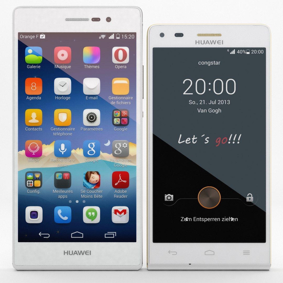 3d model huawei ascend white