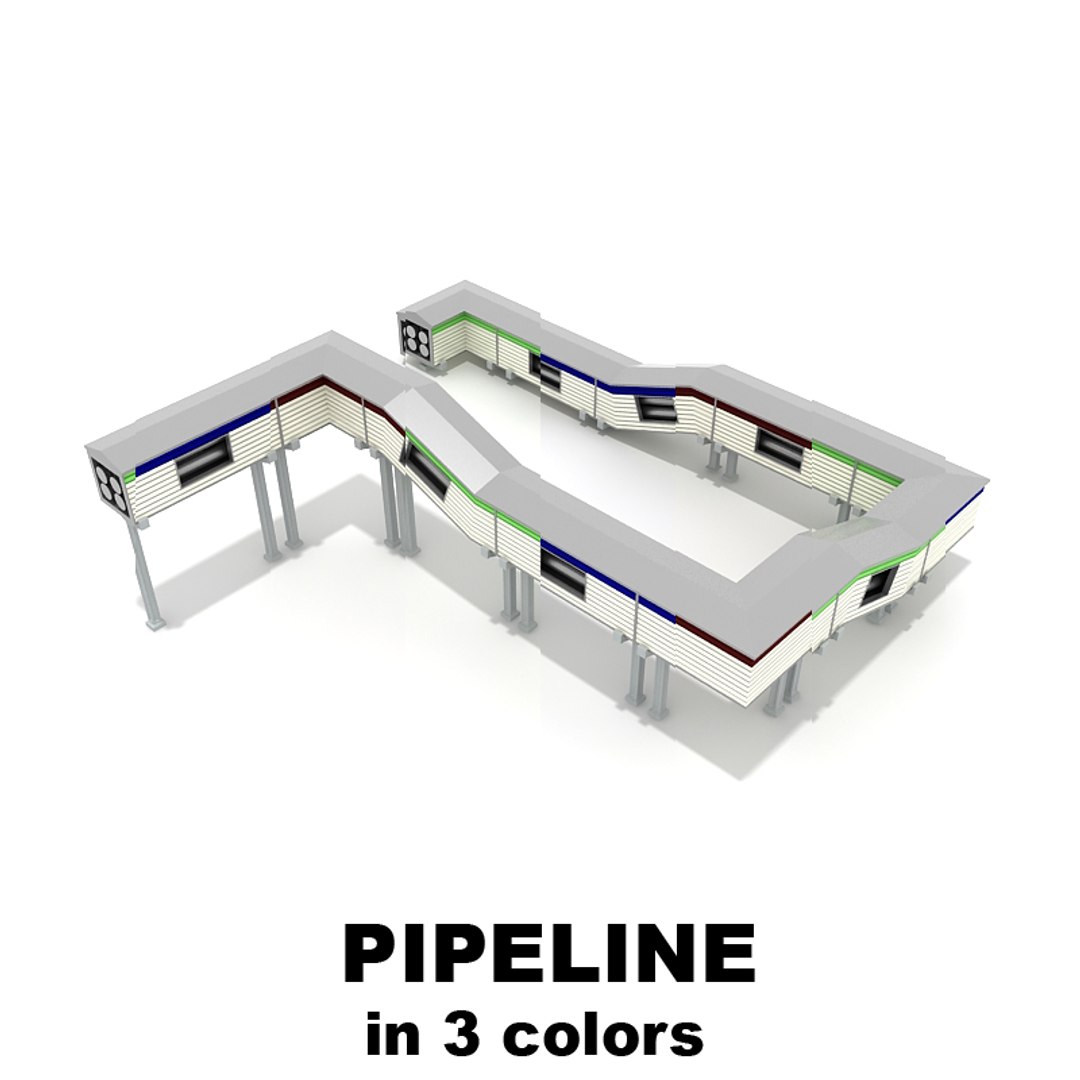 3d Model Pipeline Pipe