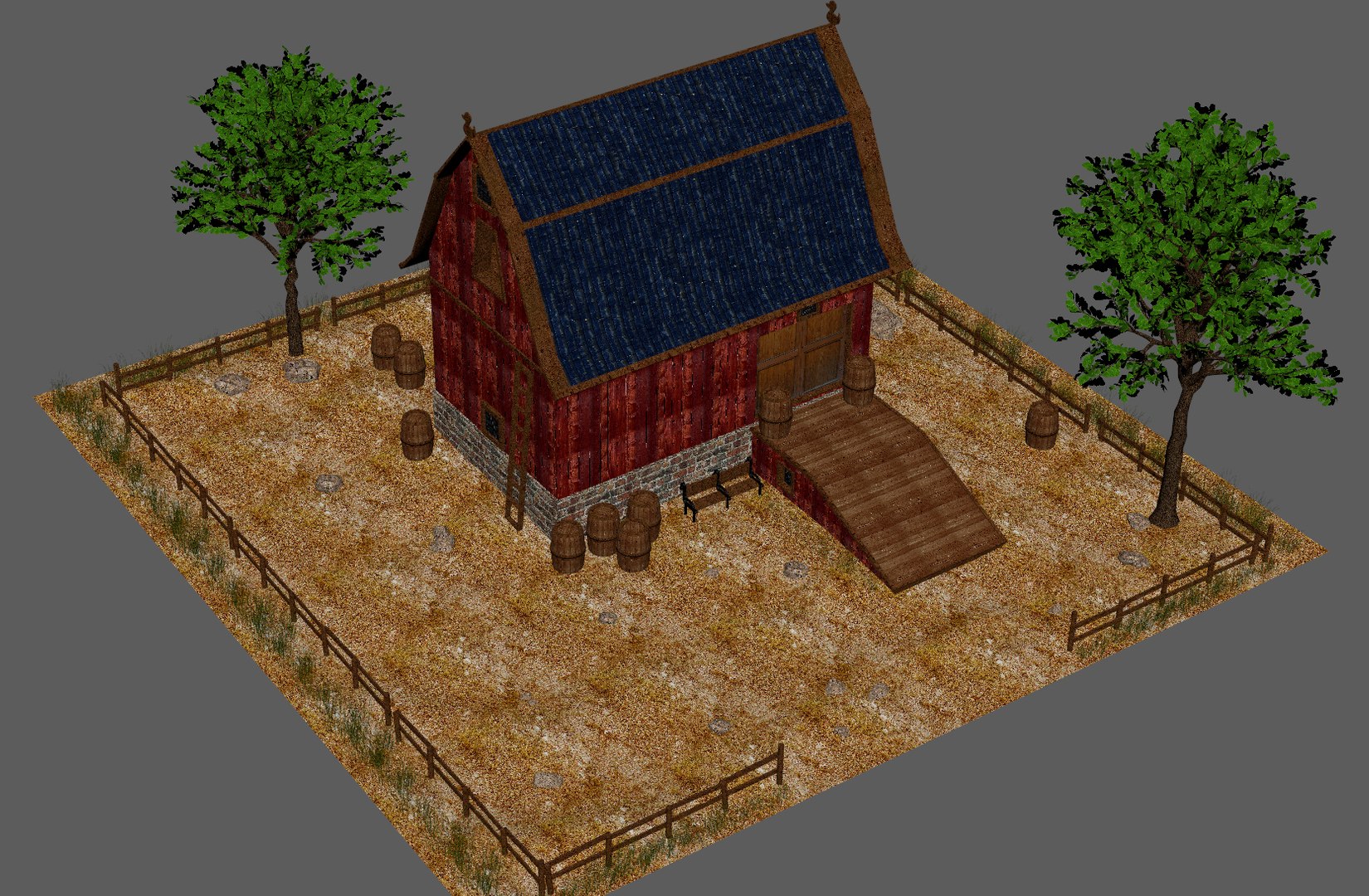 Building Farm 3D Model - TurboSquid 1239329
