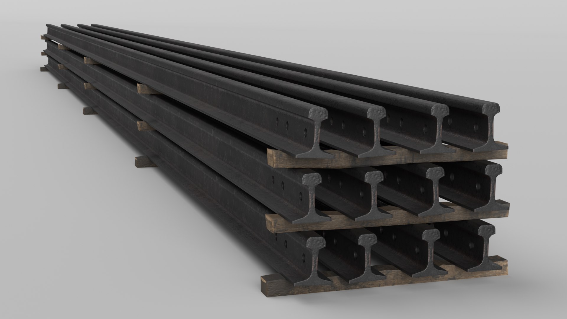 3D Stacked Rails P65 - TurboSquid 1923862