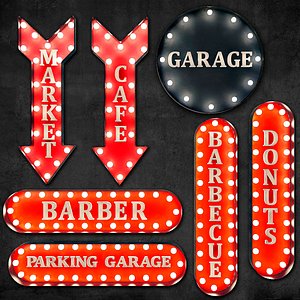 Diner Sign 3D Models for Download | TurboSquid
