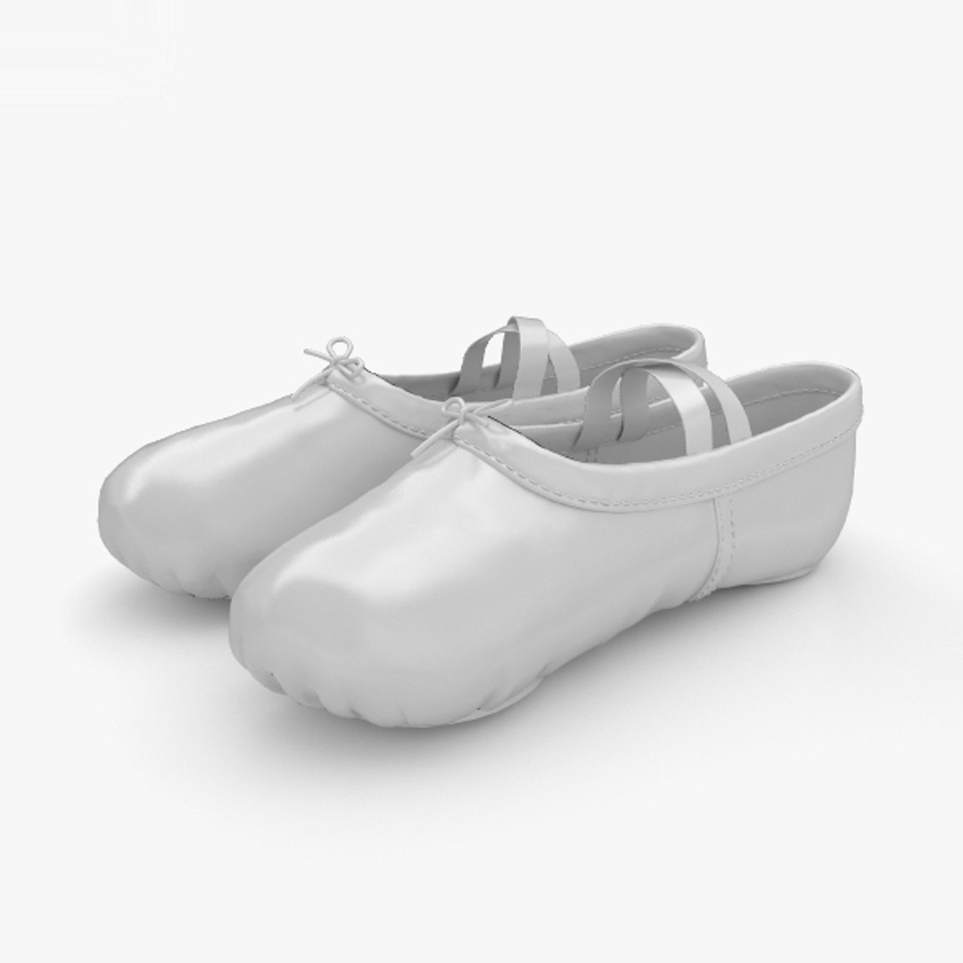 3D Ballet Shoes Model - TurboSquid 1514464