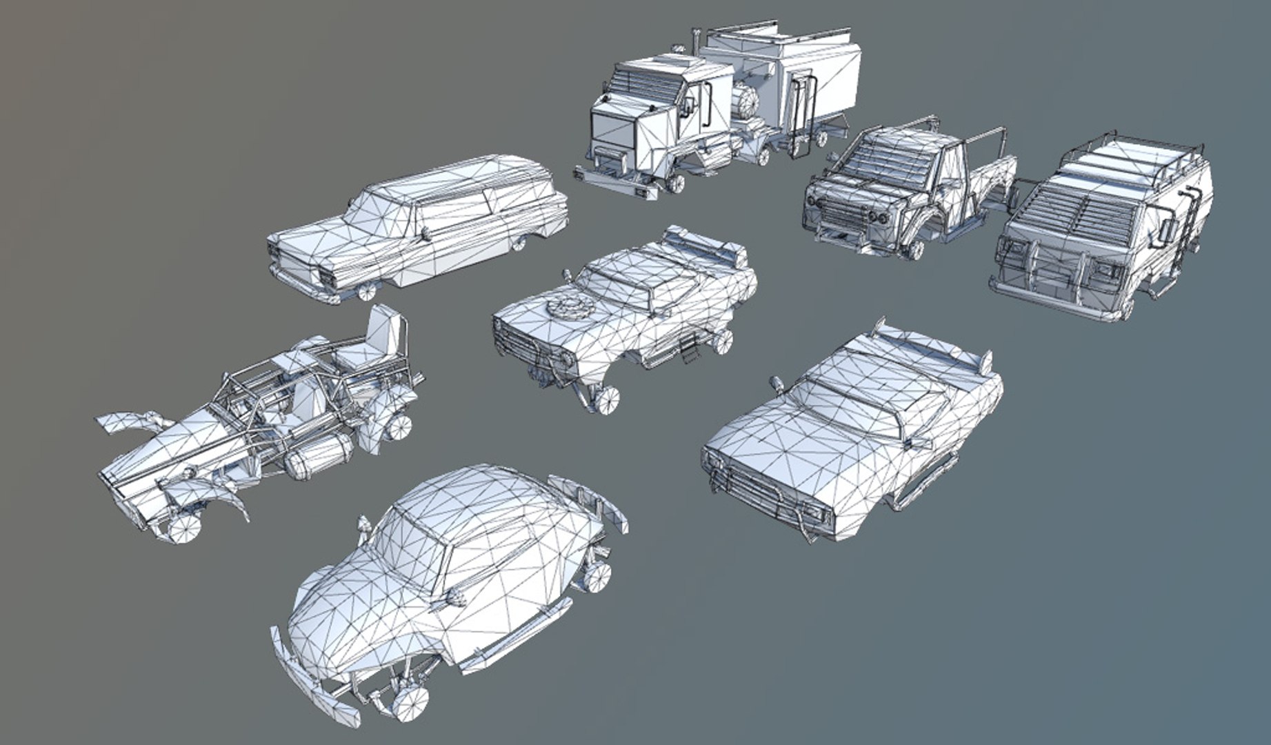 Cars customizable 3D model - TurboSquid 1413408