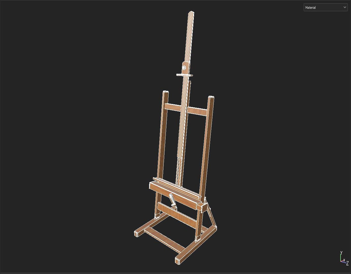 3D Easel Model - TurboSquid 2345636