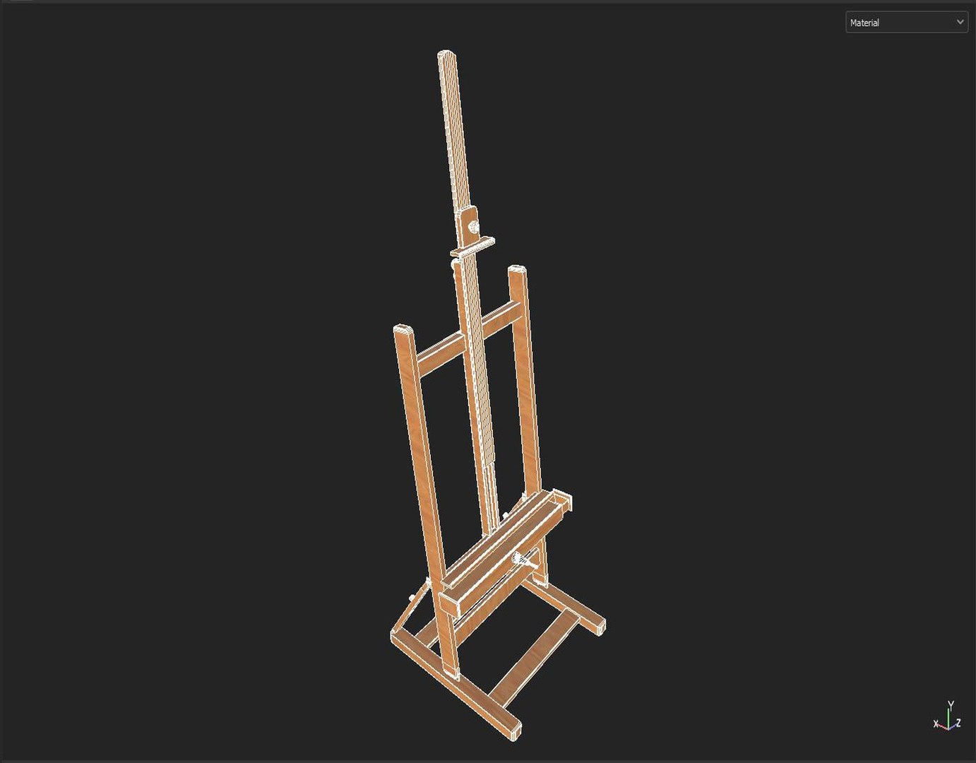 3D Easel Model - TurboSquid 2345636