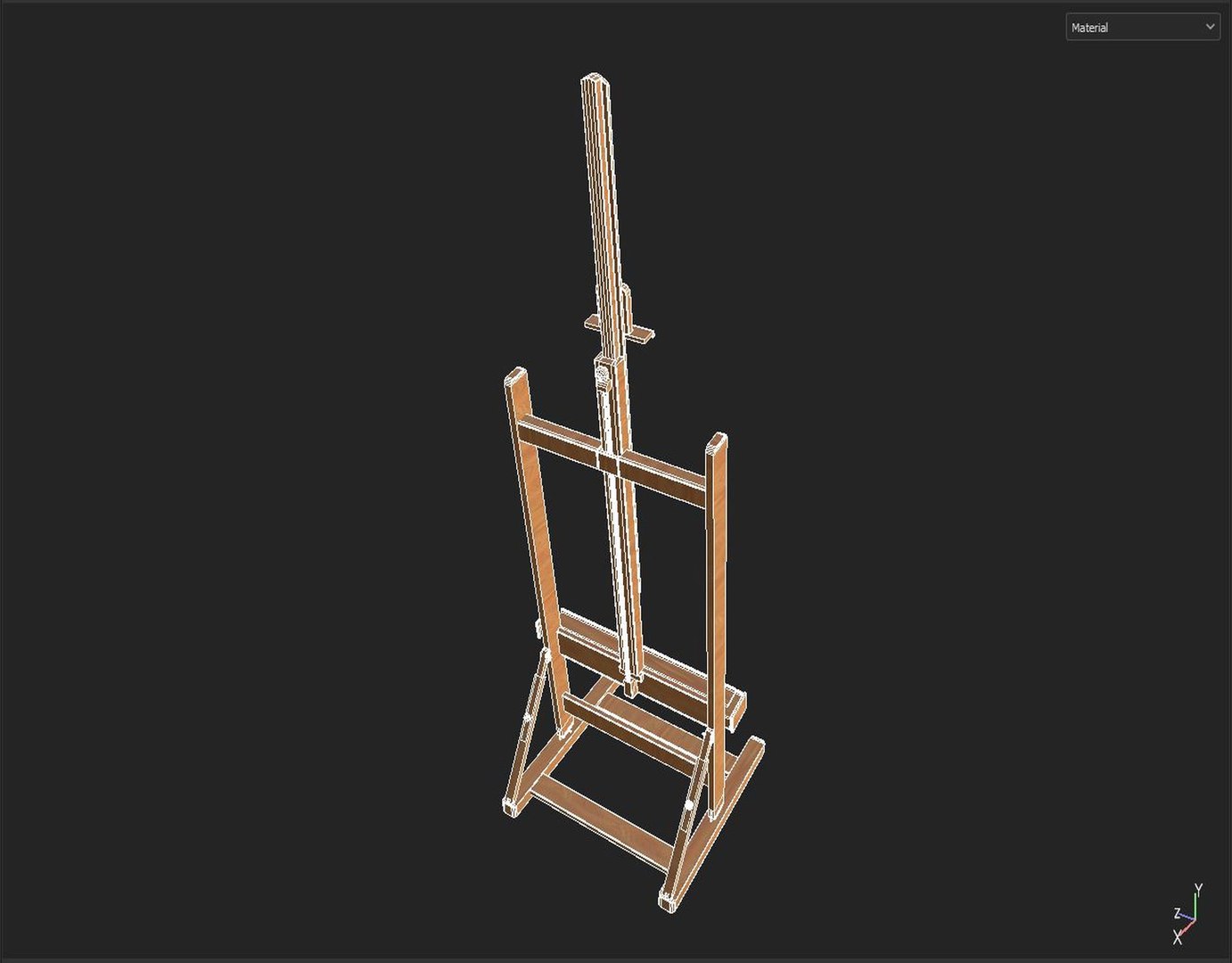 3D Easel Model - TurboSquid 2345636