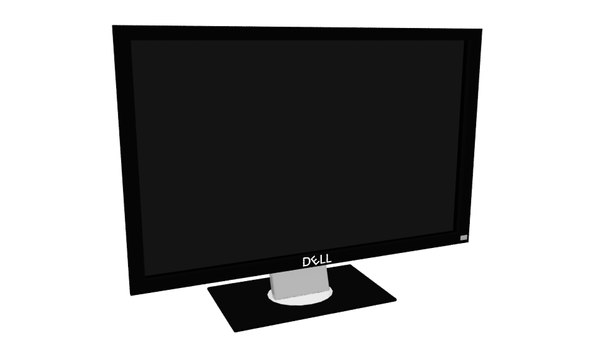 Dell monitor 3D model - TurboSquid 1152872