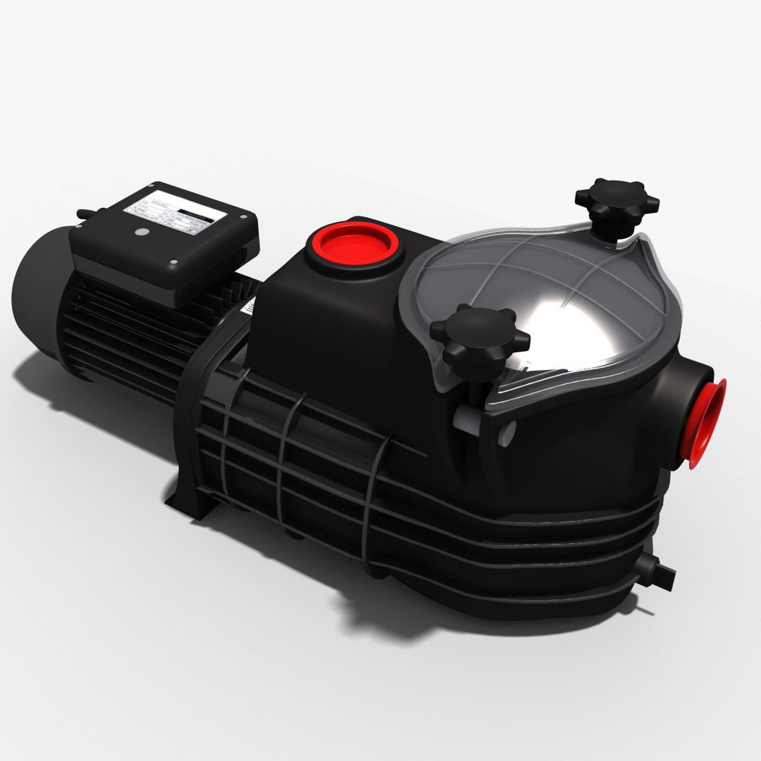 3d model water pump
