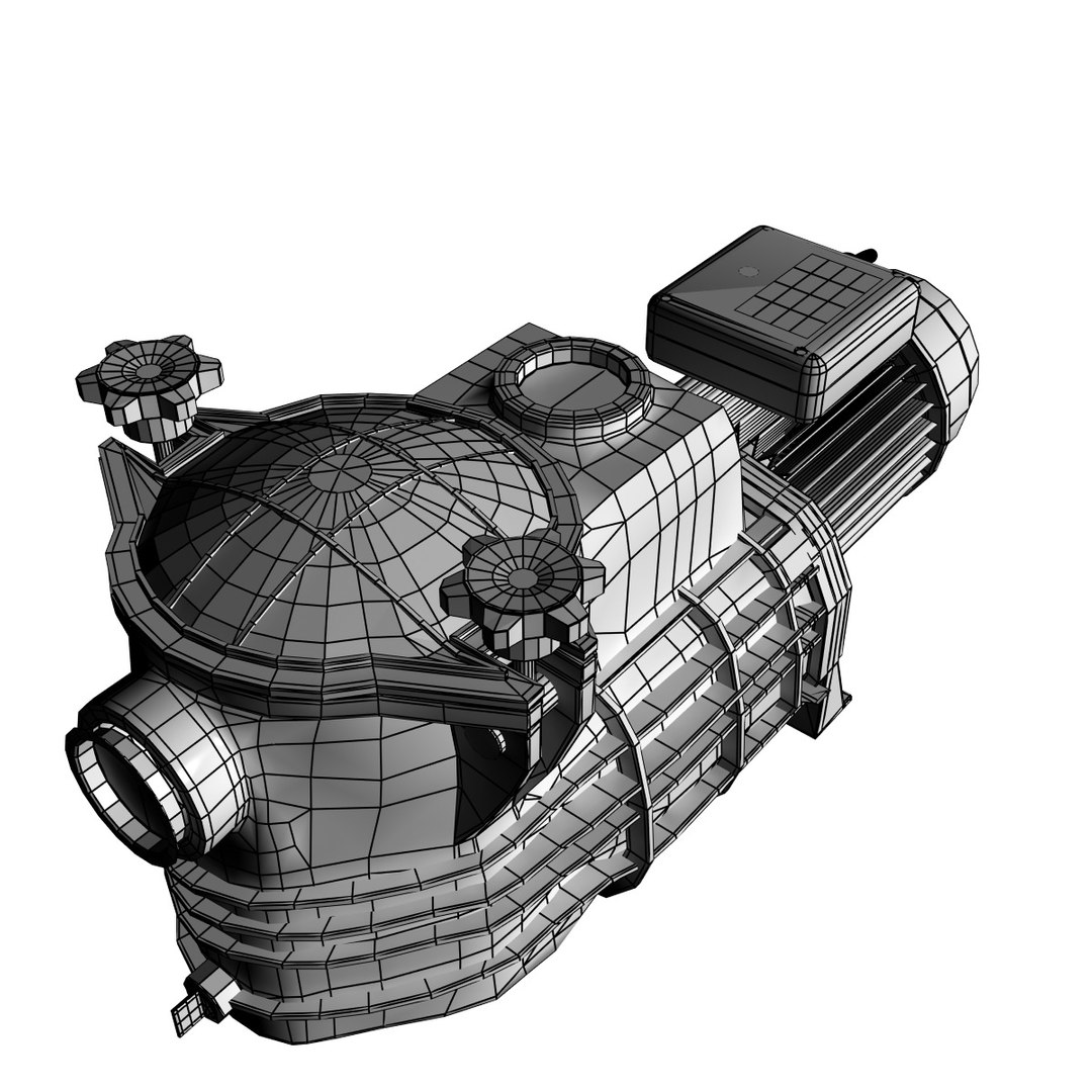 3d model water pump