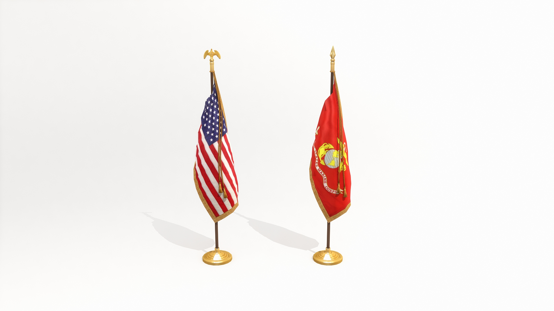 United States Flag Pack 3d X