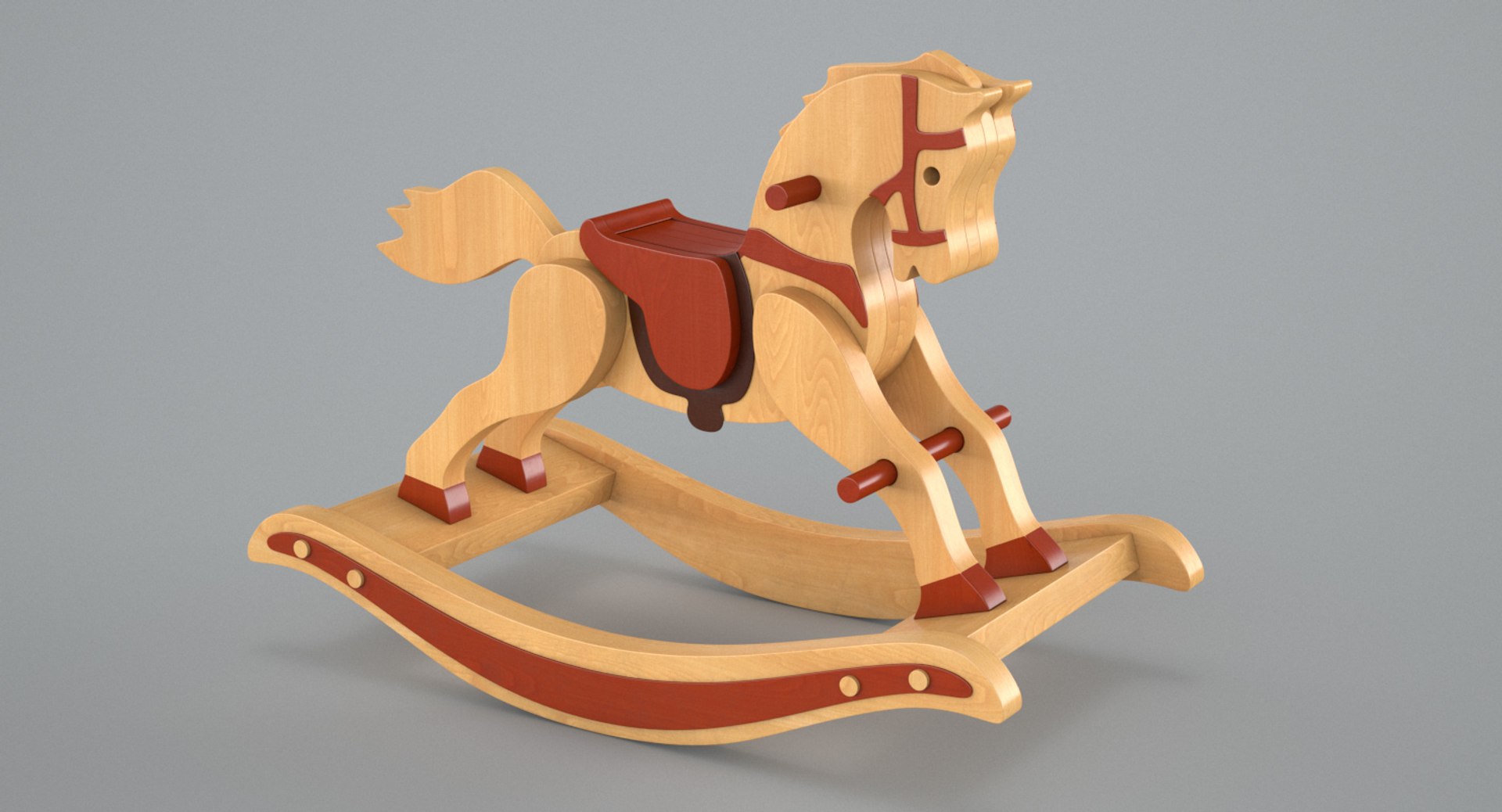 3D rocking horse - TurboSquid 1249411
