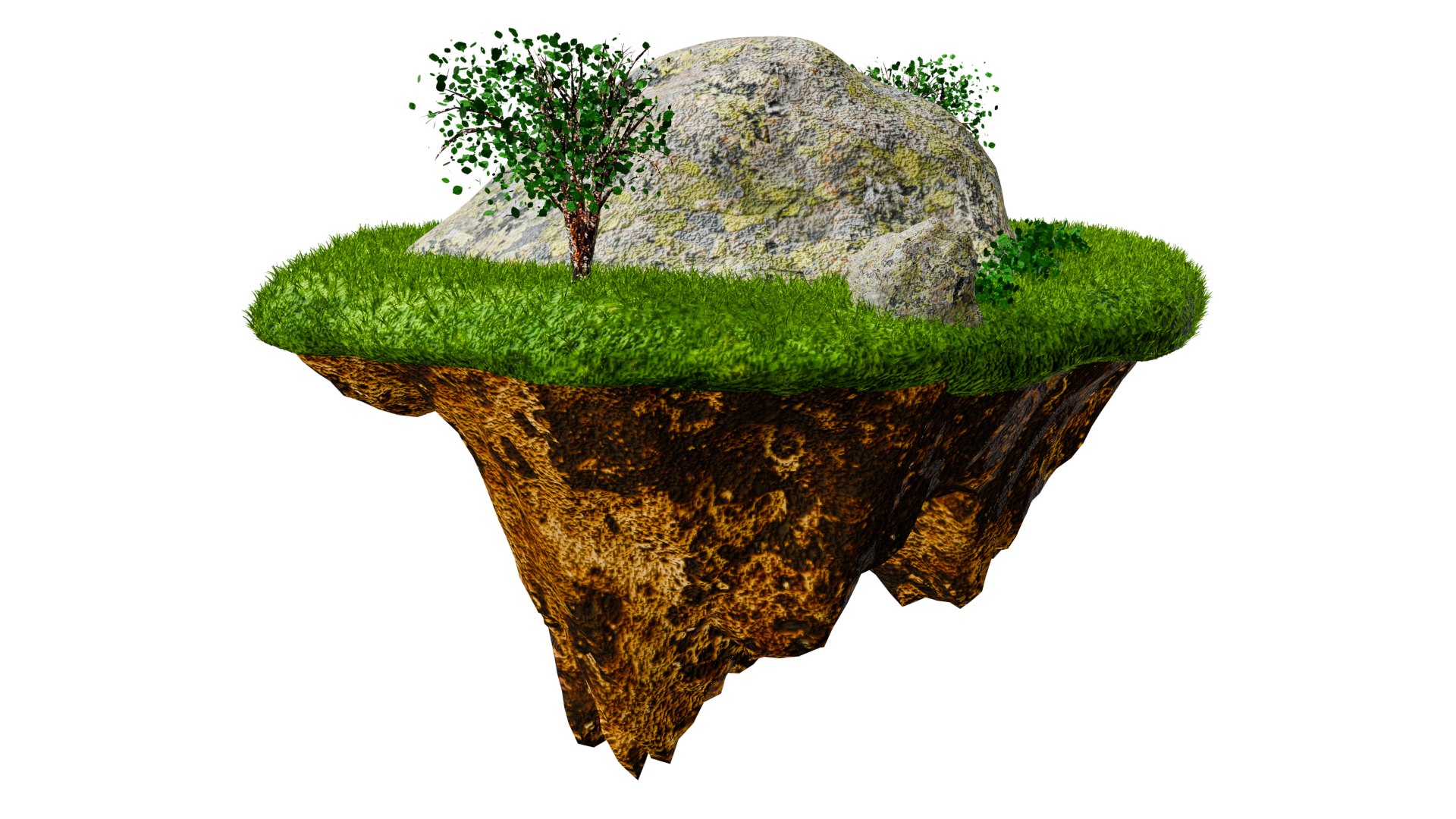 Floating Cave Island 3D Model - TurboSquid 2190543
